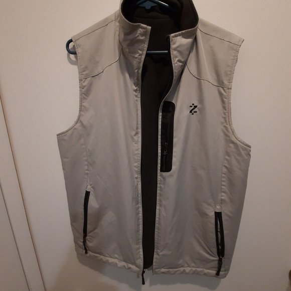 Izod | Jackets & Coats | Izod Performx Mens Reversible Vest Graydark ...